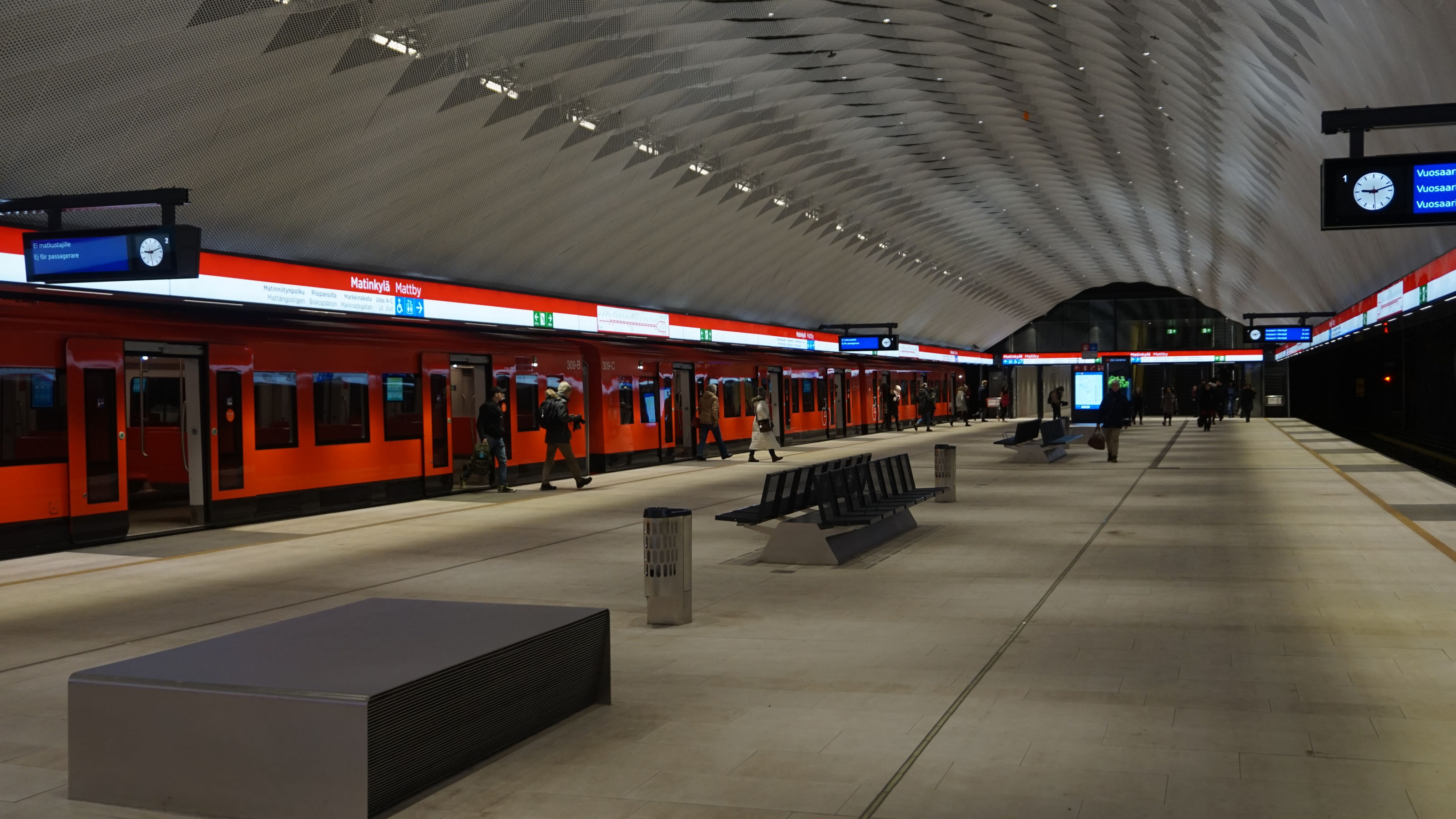 The Helsinki Metro system is a major transit hub in Finland’s largest ...