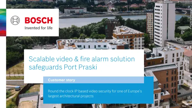 Scalable video & fire alarm solution safeguards Port Praski ...
