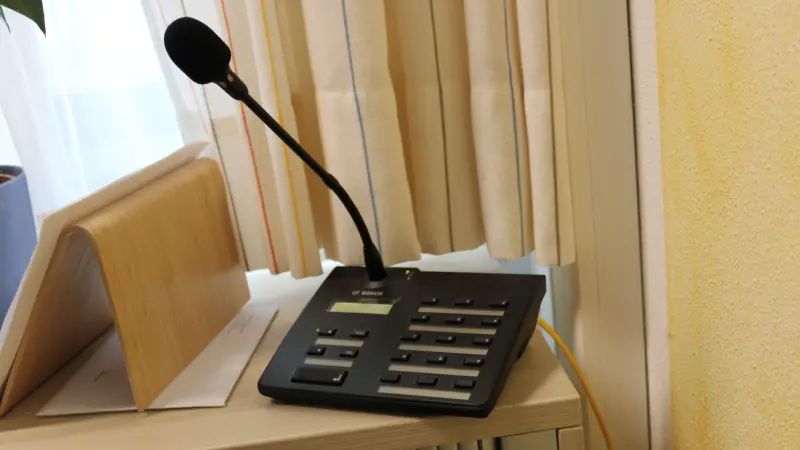 Reliable public address and voice alarm system for grade school ...
