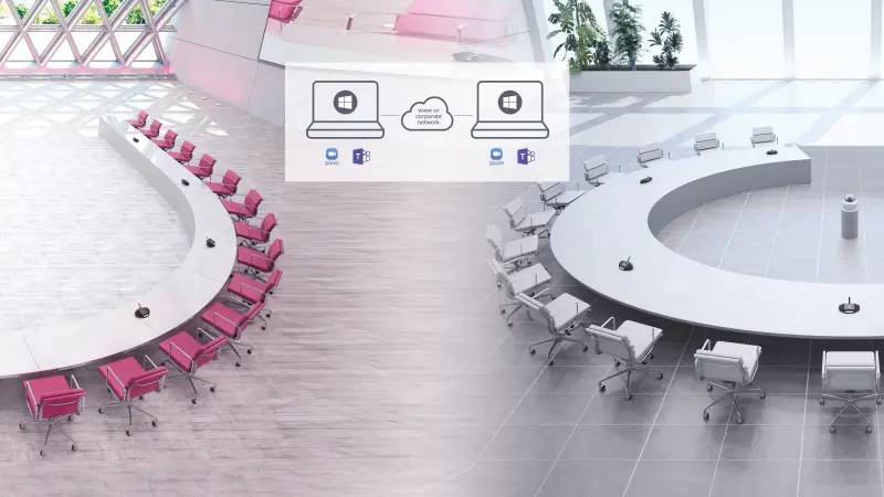 Combining a conference system with a remote meeting solution ...