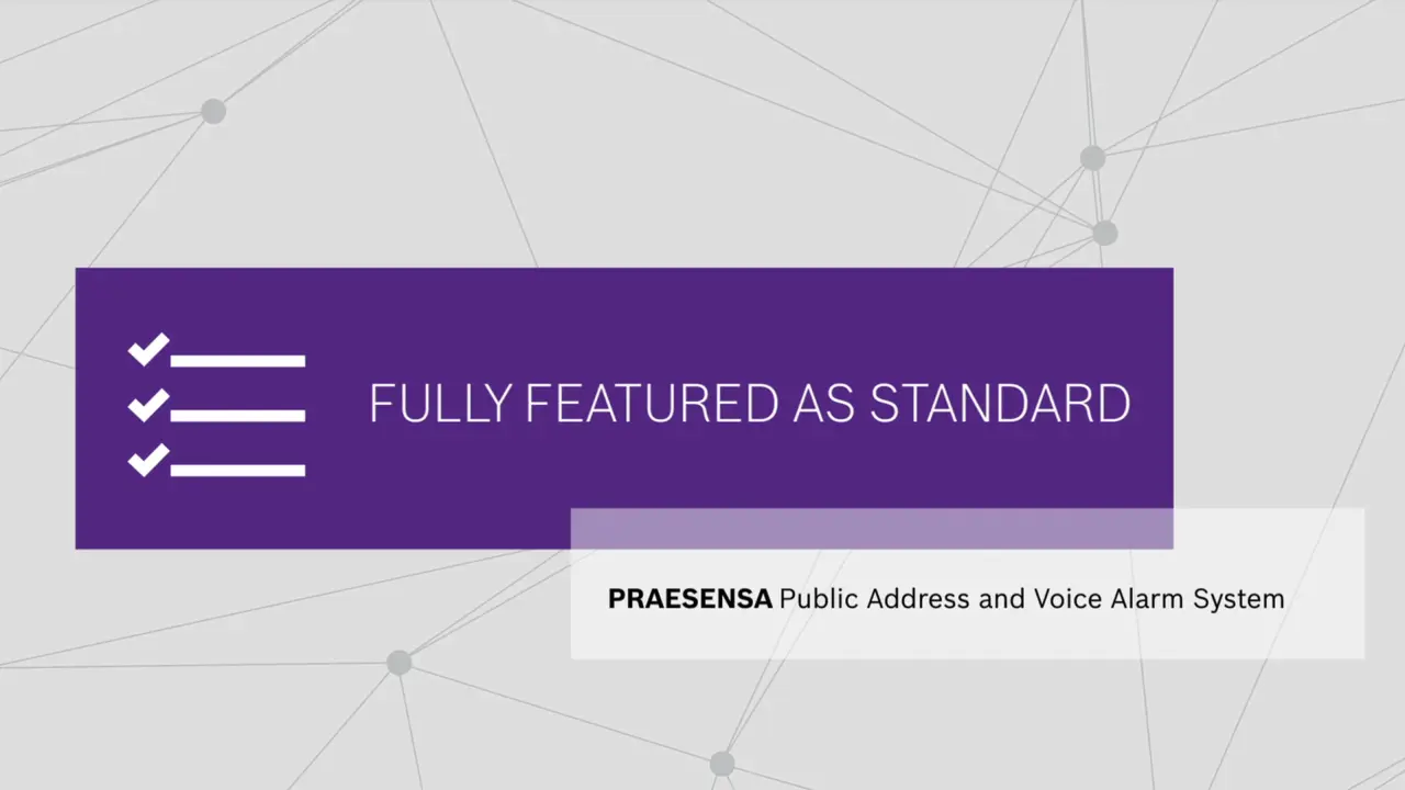 IP Public Address (PA) System – PRAESENSA | KEENFINITY Group I North ...