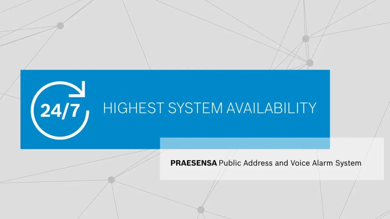 IP公共广播(PA)系统 – PRAESENSA | Keenfinity Group智慧建築技術